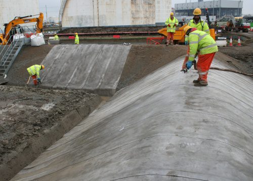 Proceed With Caution Concrete Cloth Gccm Provides Erosion Protection At ...