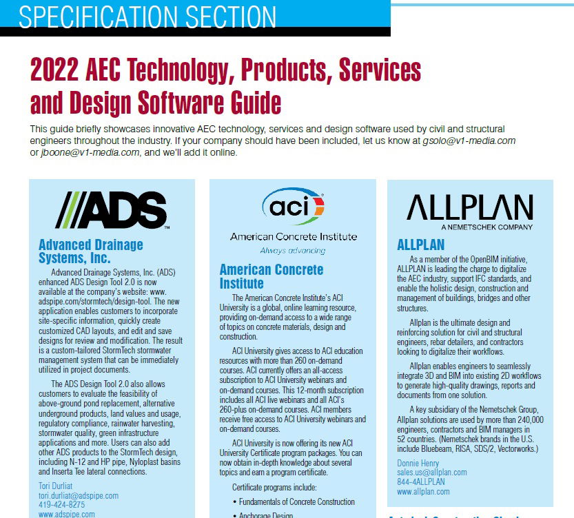 2022 AEC Technology, Products, Services and Design Software Guide ...