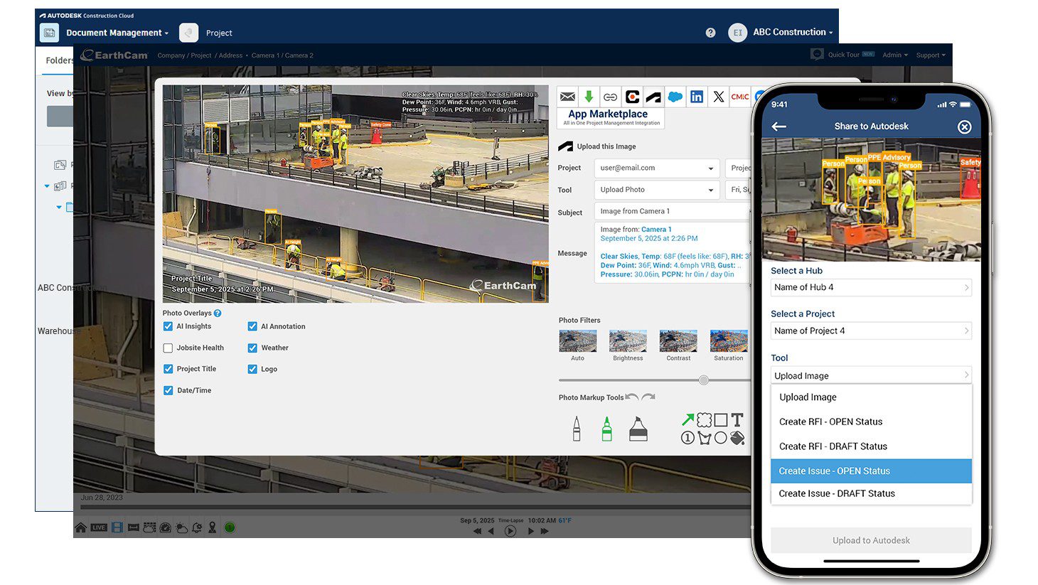 Earthcam Unveils Ninth Generation Integration With Autodesk Construction Cloud - Informed ...